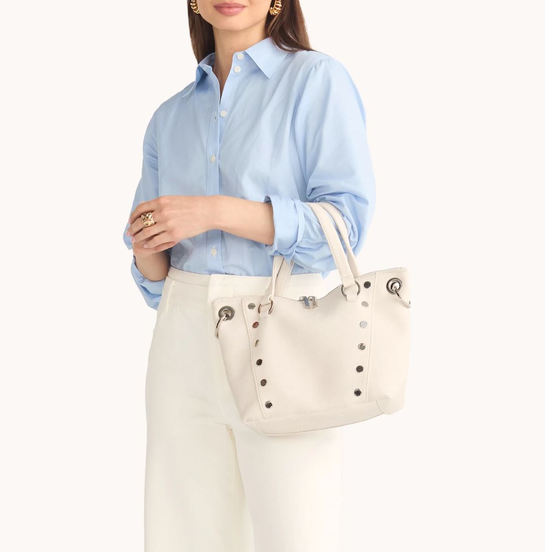 Hammitt Daniel Medium in Calla Lily White/Silver available from Weekends Boulder | Your Local ...