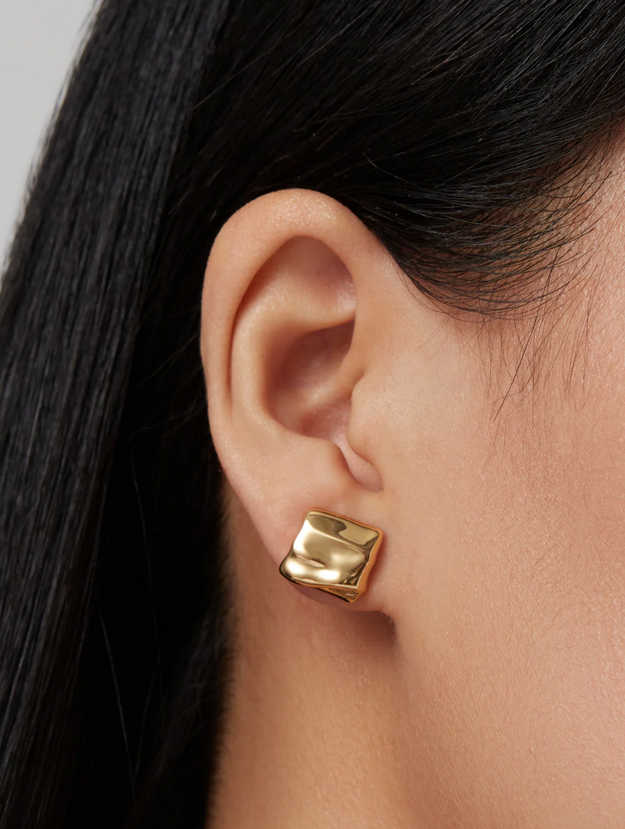 Jenny Bird Mini Sundra Earrings in High Polish Gold available from ...