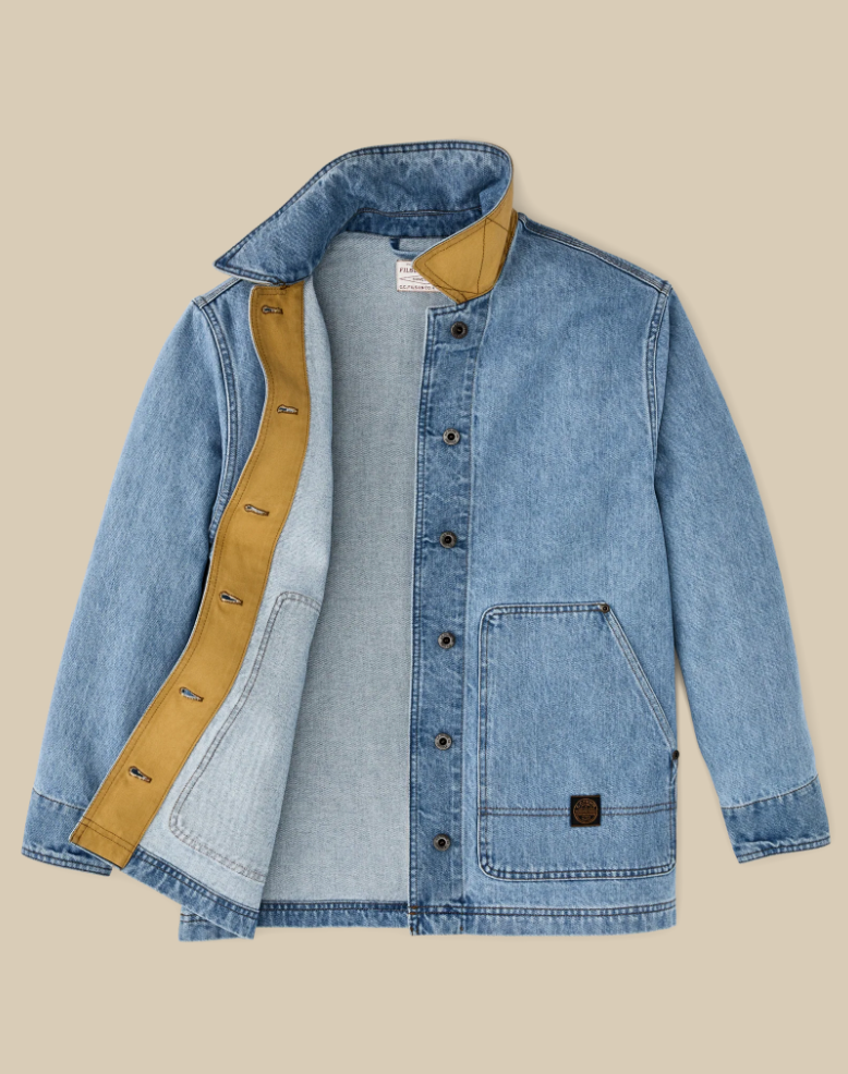 Filson Women's Denim Barn Coat in Stone Wash Indigo available from ...